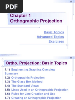 First Angle Orthographic Projection Notes | PDF | Classical Geometry ...