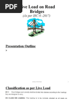 Loading Standards of Bridges, IRC Loading | PDF | Axle | Bridge