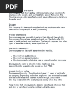Target Leave of Absence Guidelines | PDF | Sick Leave | Parental Leave