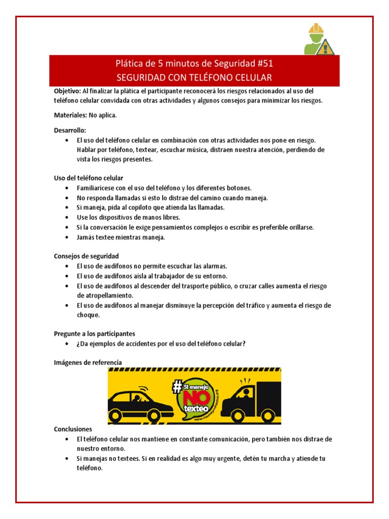 Platica de 5 Minutos 51 TELÉFONO CELULAR | PDF
