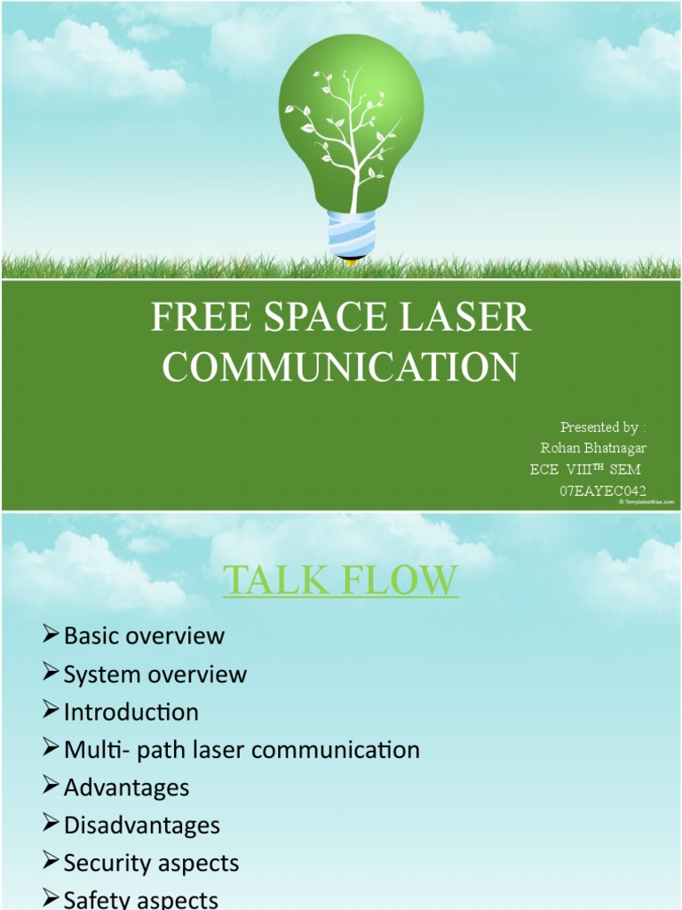 Rohan Ece 42 Free Space Laser Communication | PDF | Nature | Laser