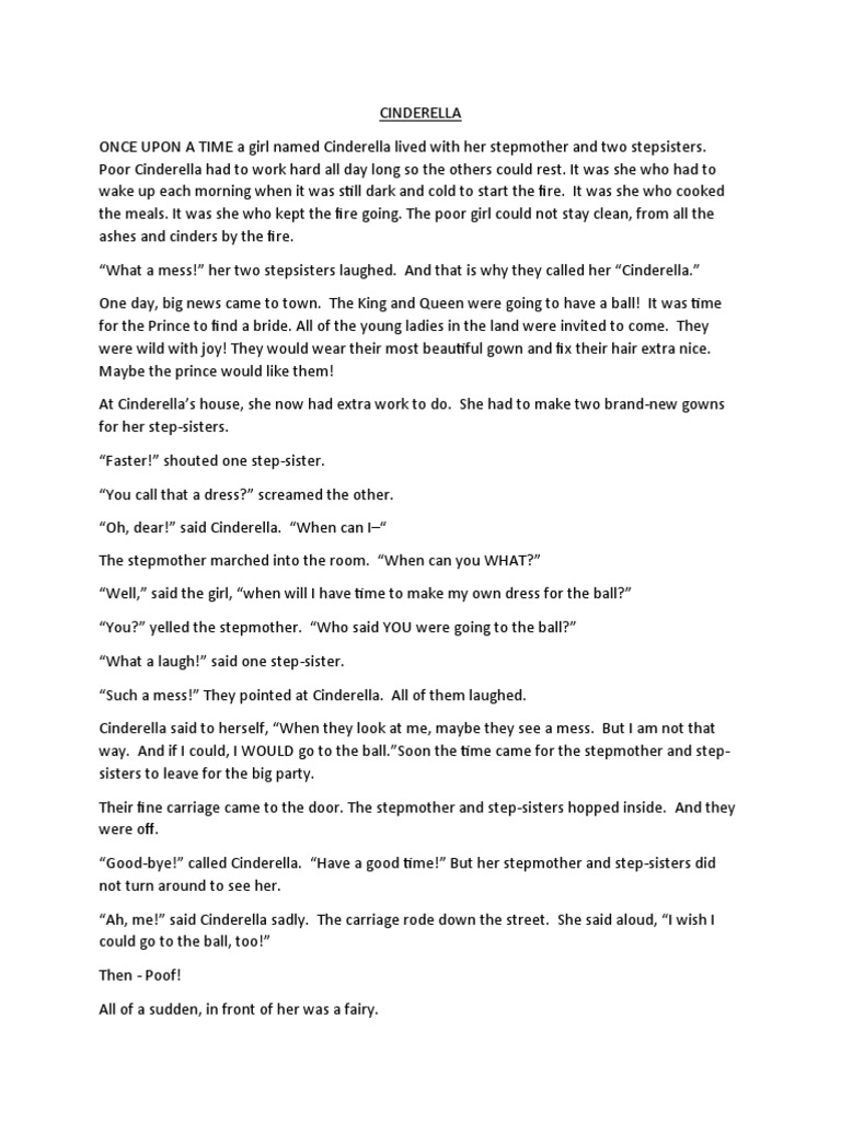 CINDERELLA | PDF | Cinderella