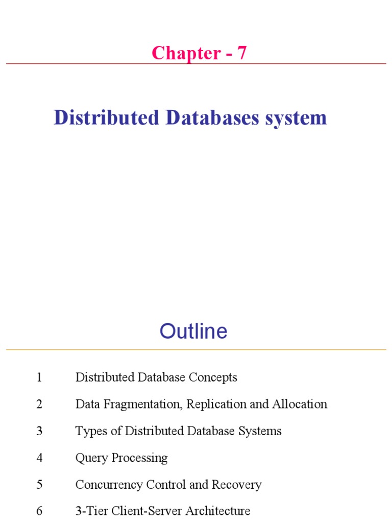 Chapter - 7 Distributed Database System | PDF | Databases | Replication ... Chapter - 7 Distributed Database System | PDF | Databases | Replication ...
