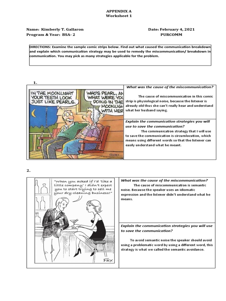 Appendix A Worksheet 1 Name: Kimberly T. Gallaron Date: February 4 ...
