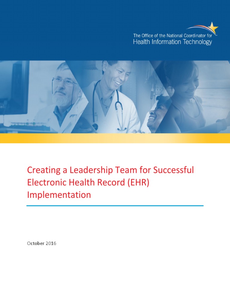 Leadership Team for EHR Success | PDF | Electronic Health Record ...