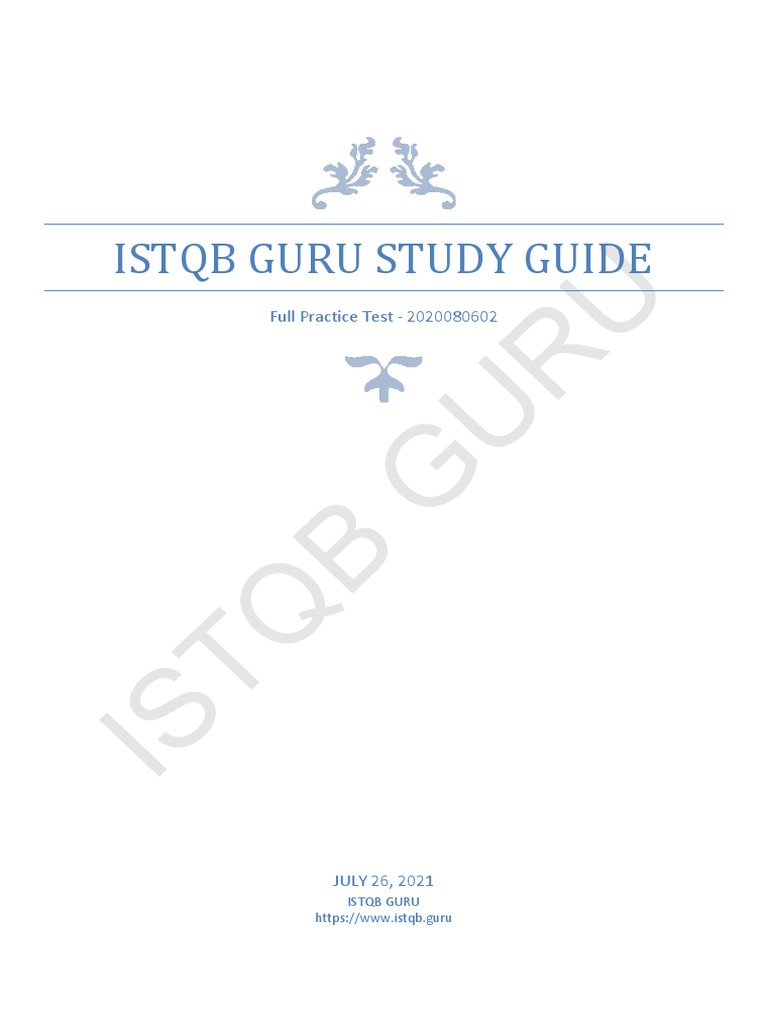 ISTQB Practice Test Guide | PDF | Software Testing | Information Age