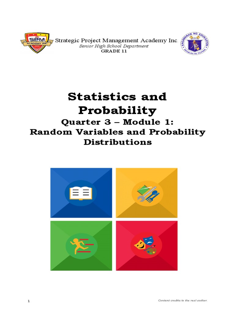 G11 Statistics: Random Variables & Distributions | PDF | Probability ...