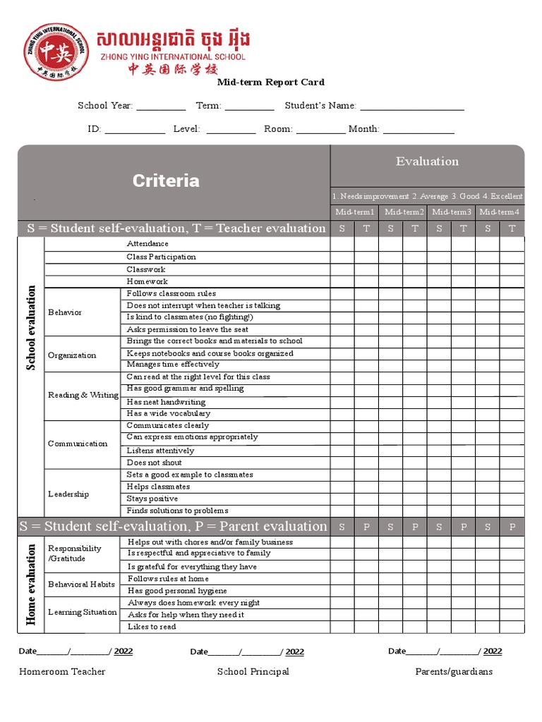 Grade 7 Report Card | PDF | Teachers | Homework