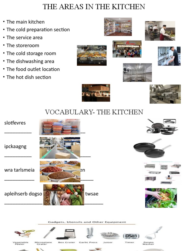 Vocabulary - The Kitchen | PDF