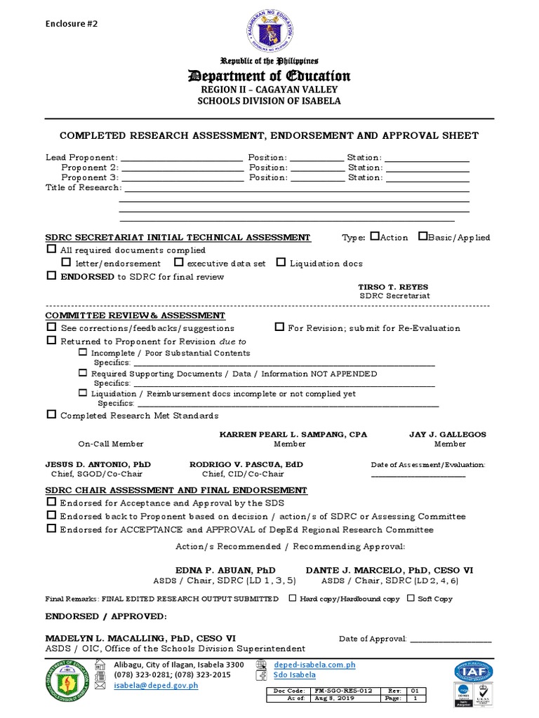 FM-SGO-RES-012-Completed-Research-Assessment-Endorsement-Approval-Sheet ...