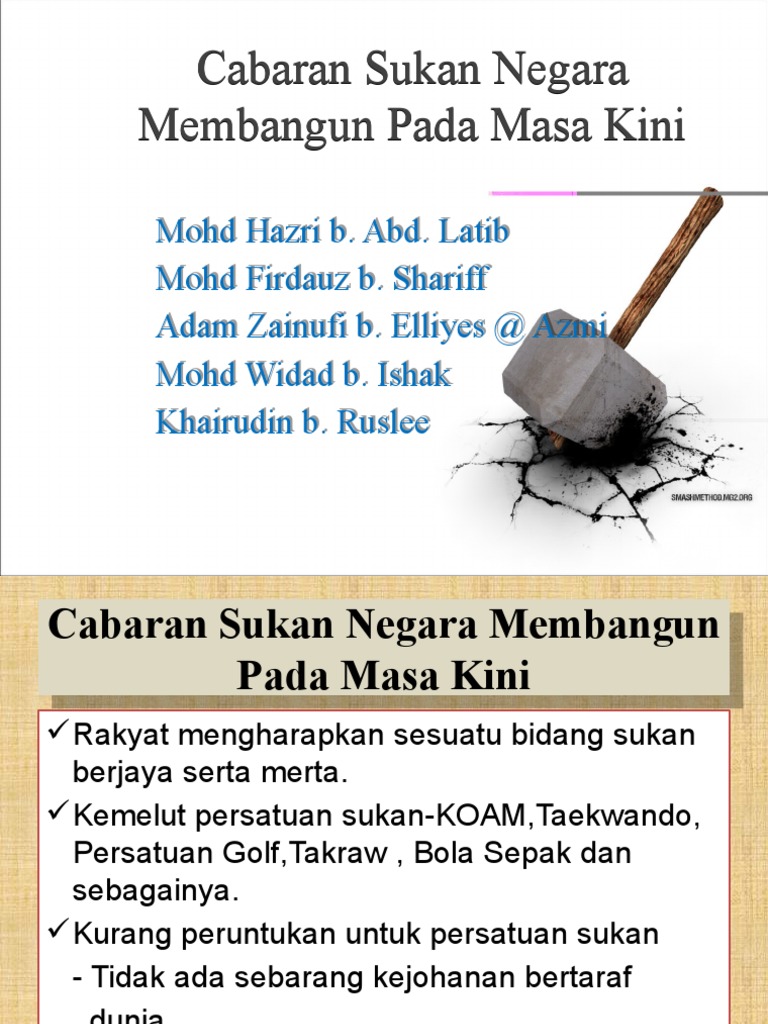 Cabaran Sukan Negara Membangun Pada Masa Kini | PDF