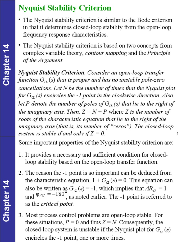 Nyquist Stability Criterion Explained | PDF | Control Theory | Systems ...