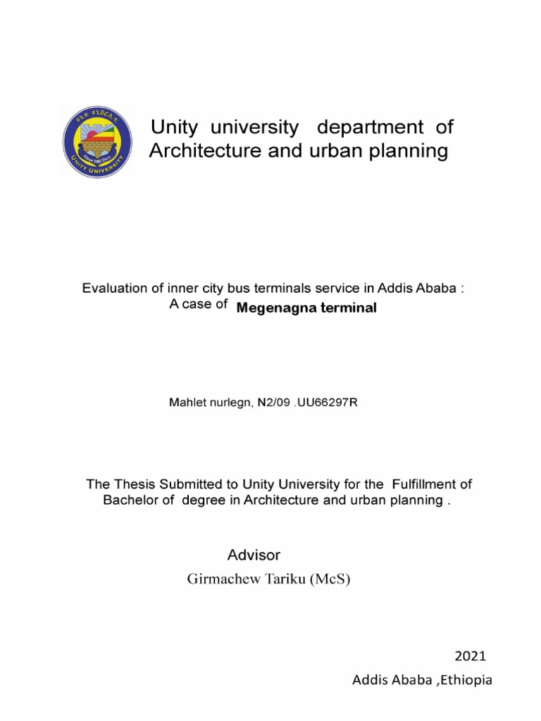 Mahlet Nurlegn | PDF | Transport | Train Station