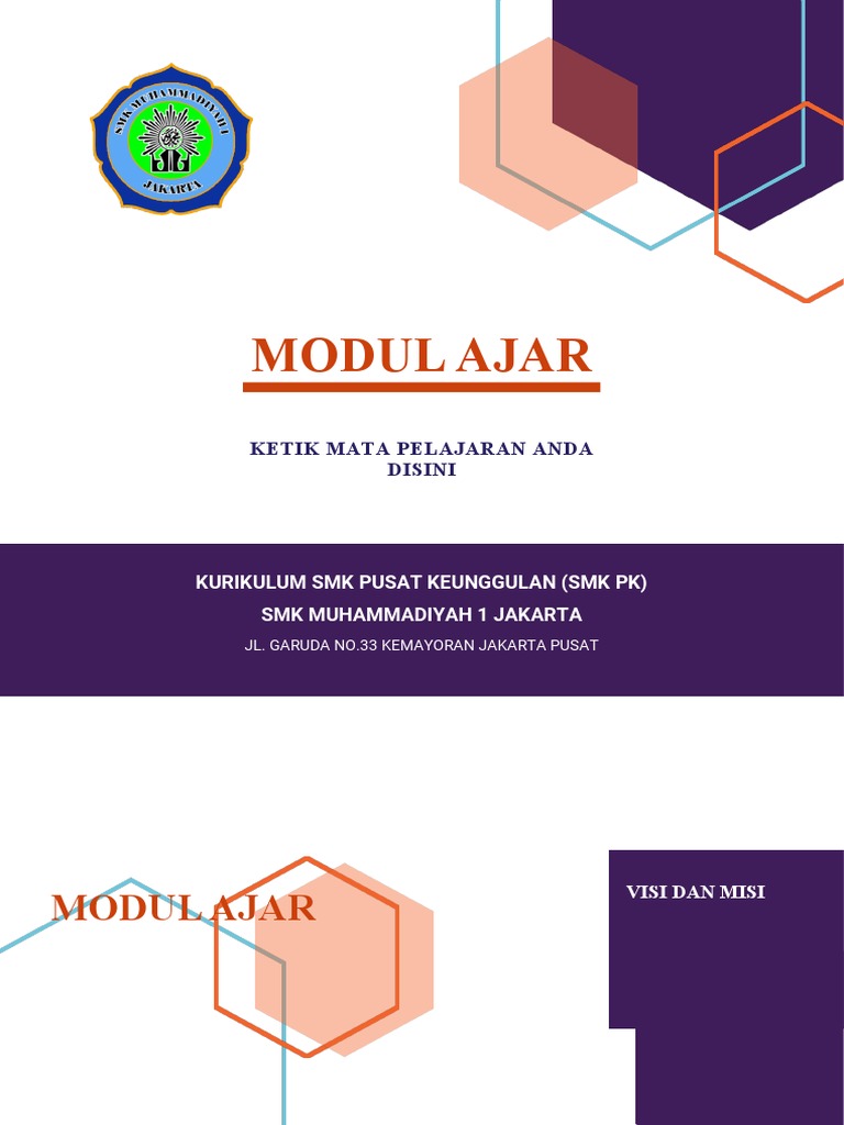Template Modul Ajar | PDF