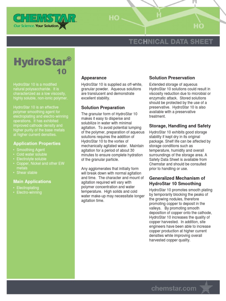 Hydrostar: Appearance Solution Preservation | PDF | Solution | Water