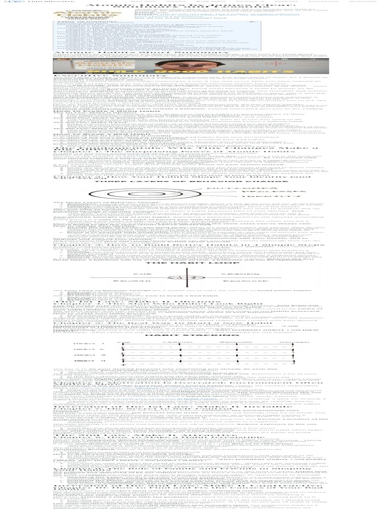 Atomic Habits: Summary & Key Insights | PDF | Habits | Goal