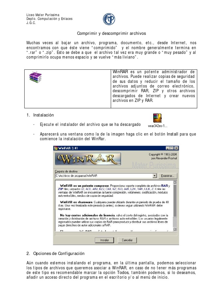 Comprimir y Descomprimir Archivos | PDF | Archivo de computadora | Point and Click