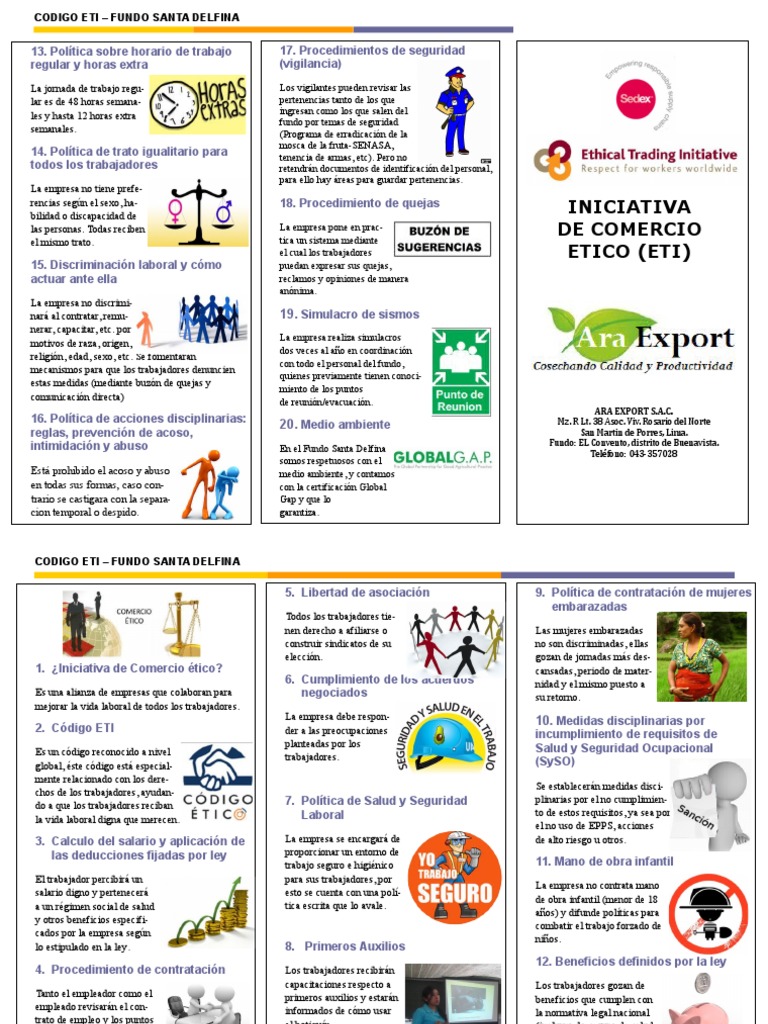 Triptico Codigo ETI | PDF