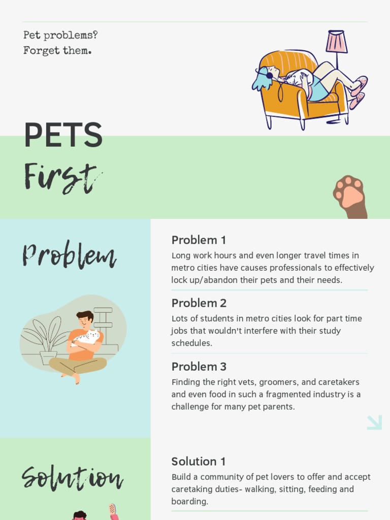 Pet Problems? Forget Them.: First Pets | PDF | Pet | Economies