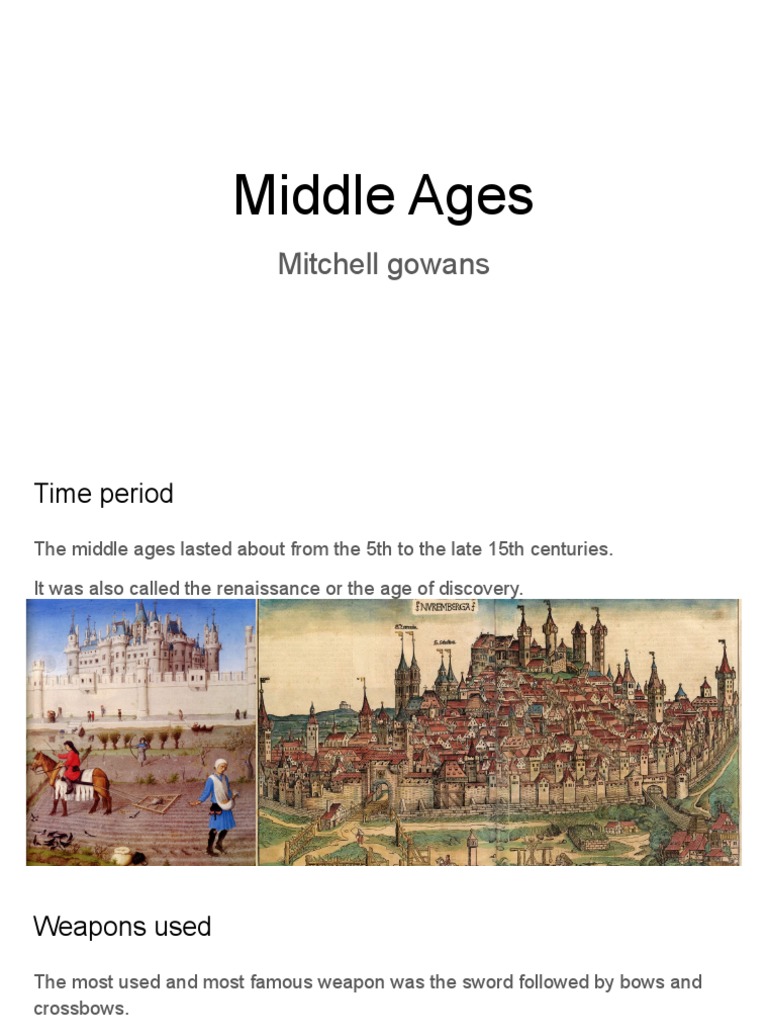 Middle Ages: Mitchell Gowans | PDF | History