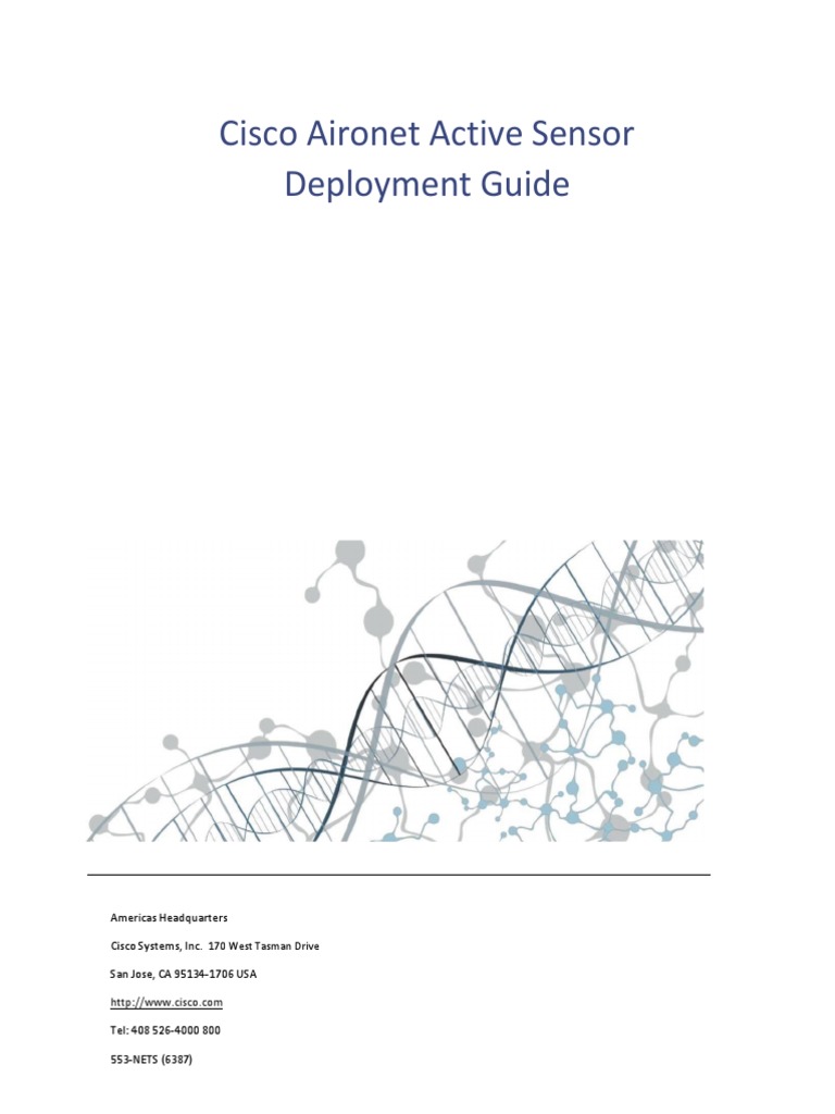 Cisco Aironet Active Sensor Deployment Guide: Americas Headquarters ...