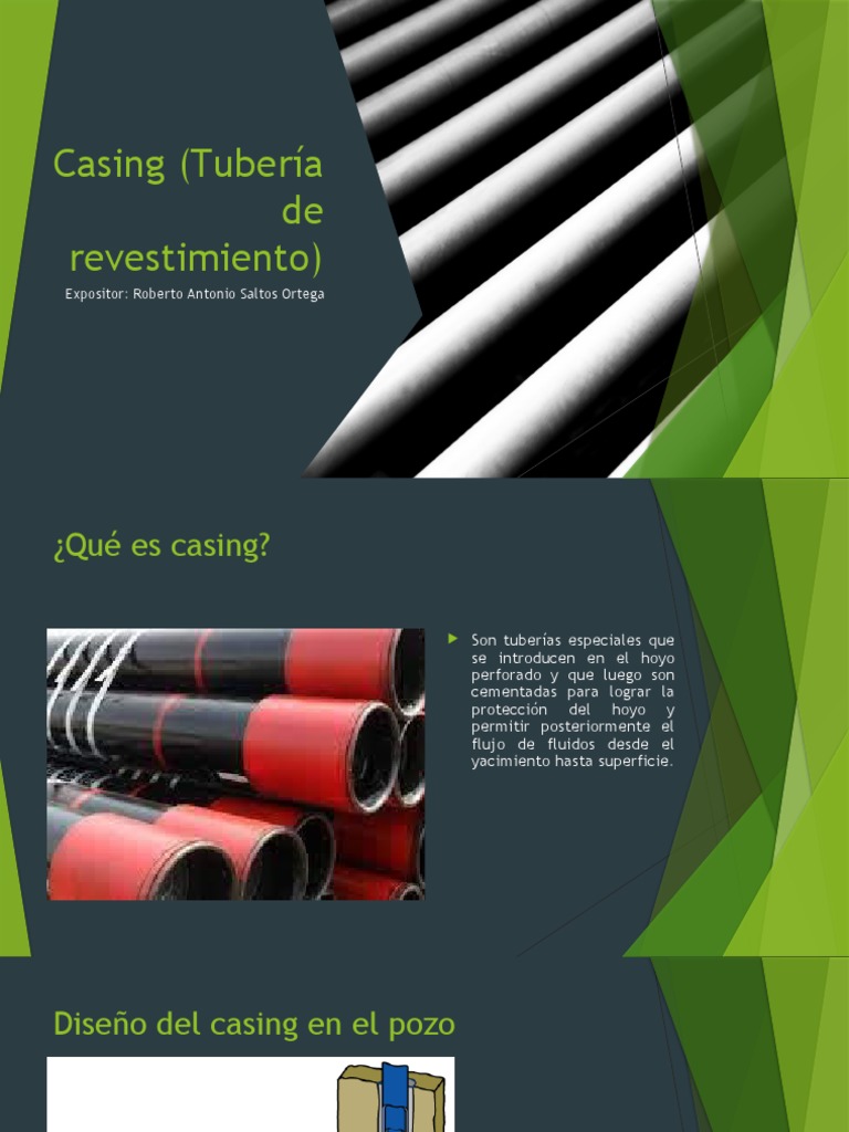 Casing: Tuberías de Revestimiento en Perforación | PDF | Tubería ...
