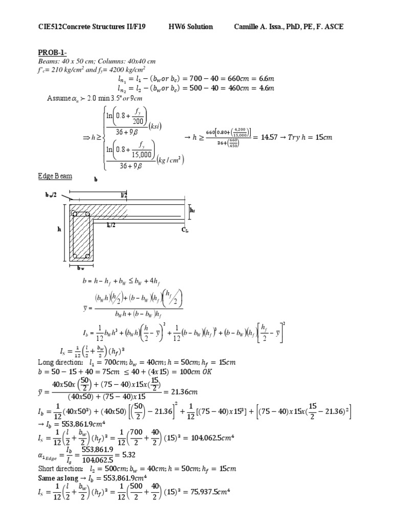 Beams: 40 X 50 CM Columns: 40x40 CM F' 210 KG/CM and F 4200 KG/CM | PDF