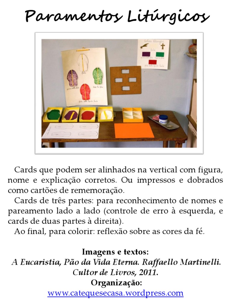 Paramentos | PDF | Liturgia | Liturgia católica