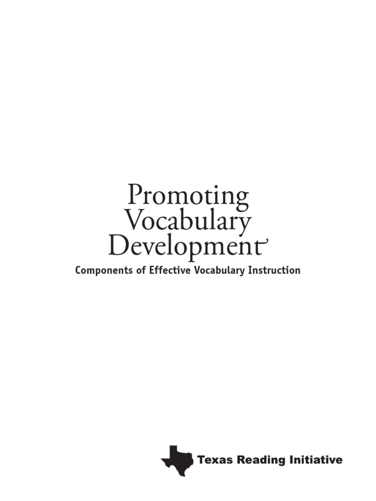 Components of Effective Vocabulary Instruction | Download Free PDF ...