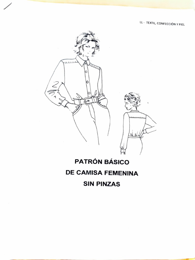 Patrón Básico de Camisa Femenina | PDF | Camisa | Ropa