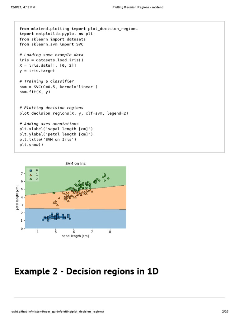 Plotting Decision Regions - Mlxtend | Download Free PDF | Computer ...