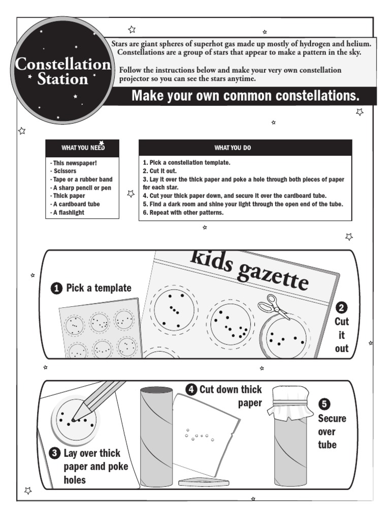 Constellation Station Printable | PDF | Constellation | Stars