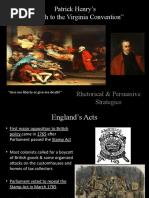 Speech To The Virginia Convention Rhetorical Analysis | PDF | Rhetoric ...