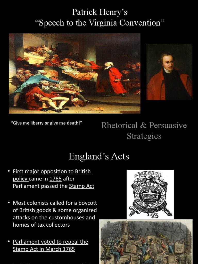 Patrick Henry Speech Tova | PDF