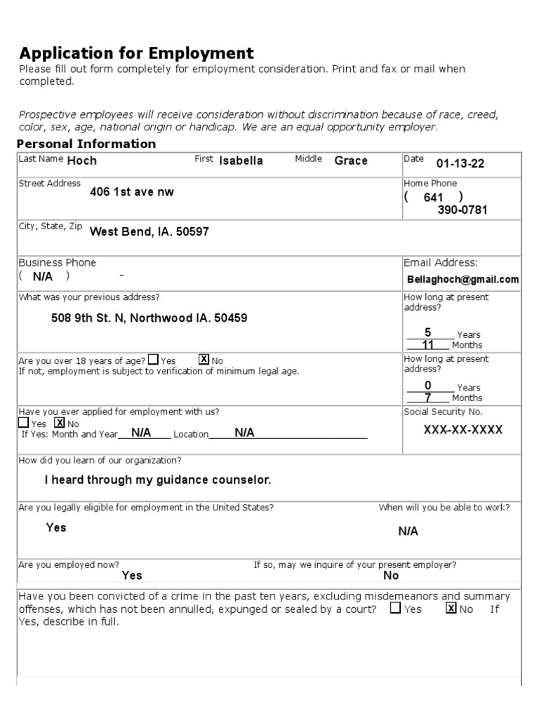 Sample Job Application 2022 | PDF | Government | Justice