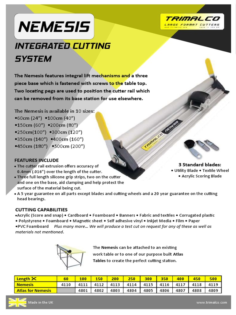 Nemesis Cutter | PDF | Home & Garden | Computers