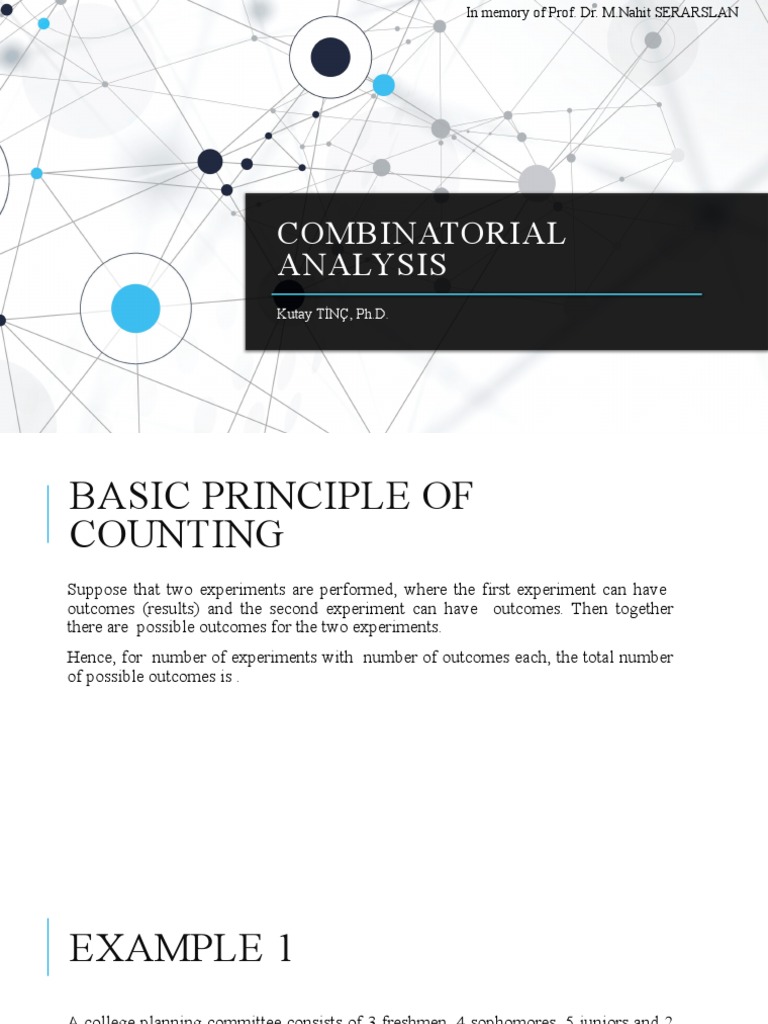 Chapter 01 Combinatorial Analysis Pdf Mathematics Algebra