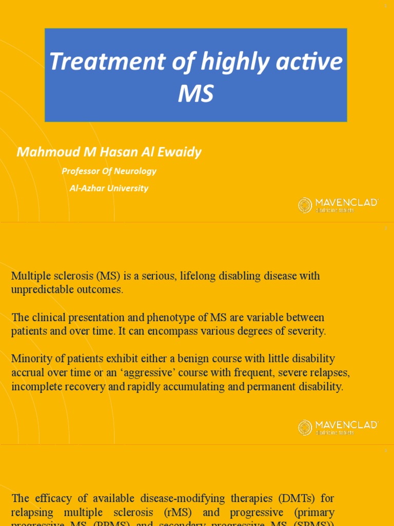 Treatment of Highly Active MS | PDF | Multiple Sclerosis ...