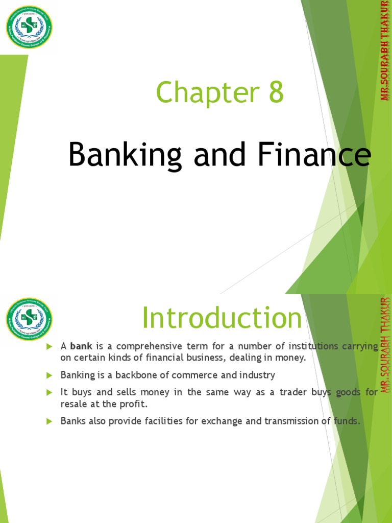 Banking and Finance PDF | PDF | Banks | Loans