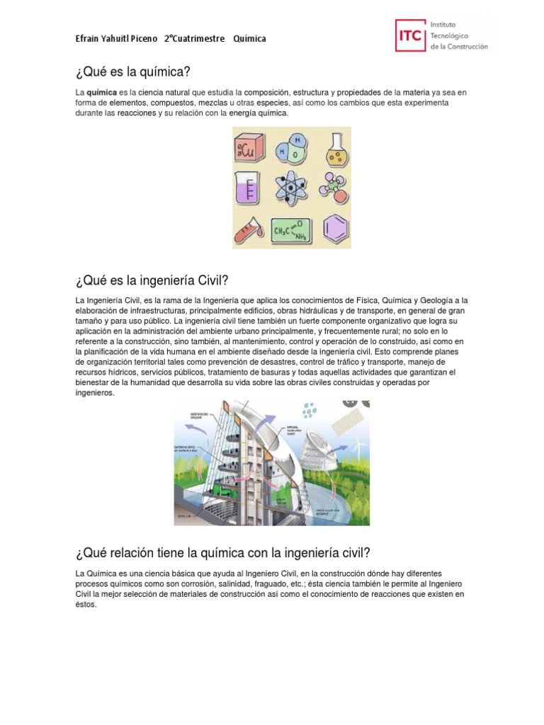 Tarea 1 Quimica | PDF