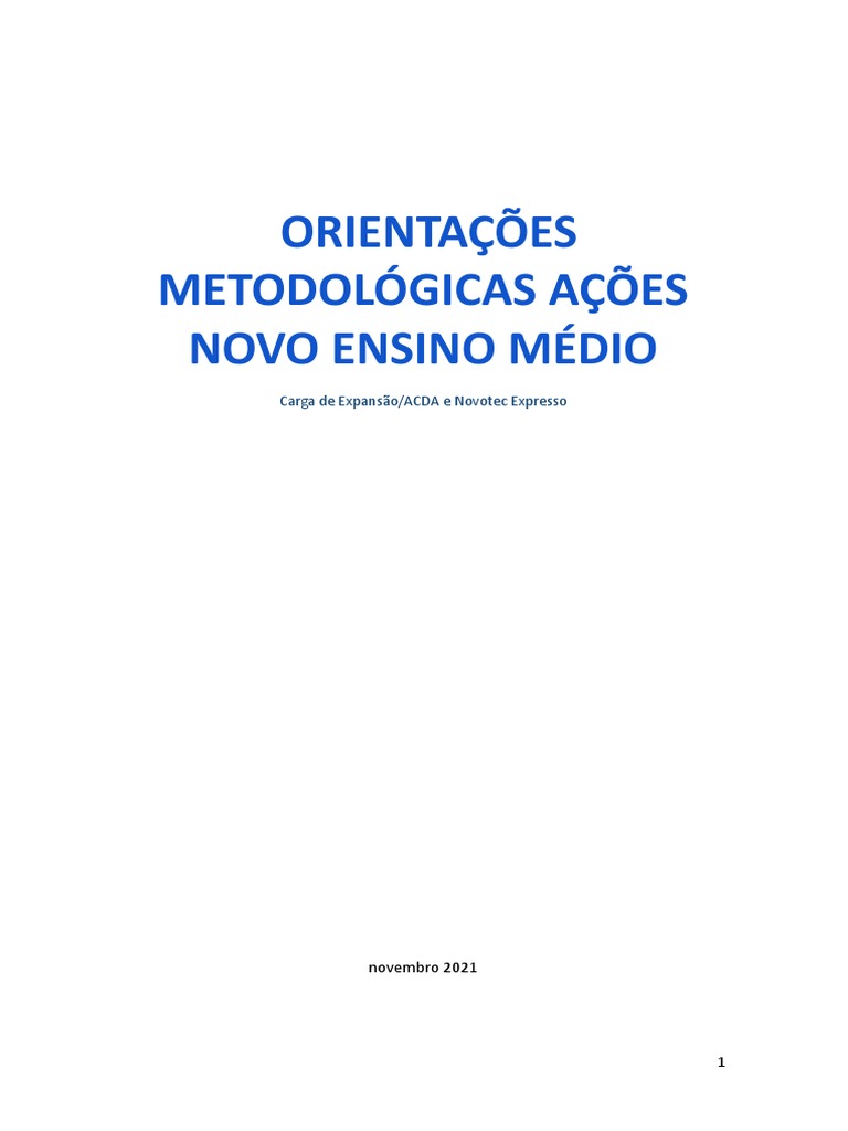 Orientacoes Implementacao Carga Expansao Turmas ACDA e 2 Professor ...