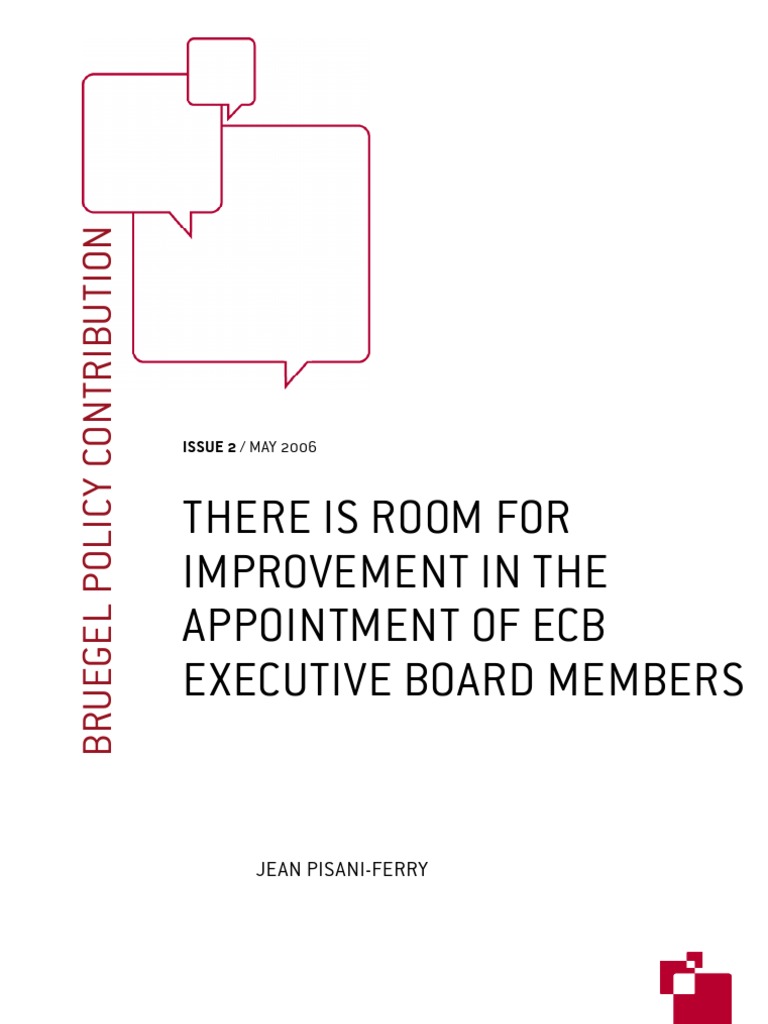 There Is Room For Improvement in The Appointment of Ecb Executive Board ...