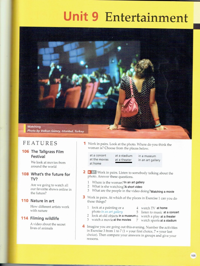 Unit 9: Entertainment Activities | PDF