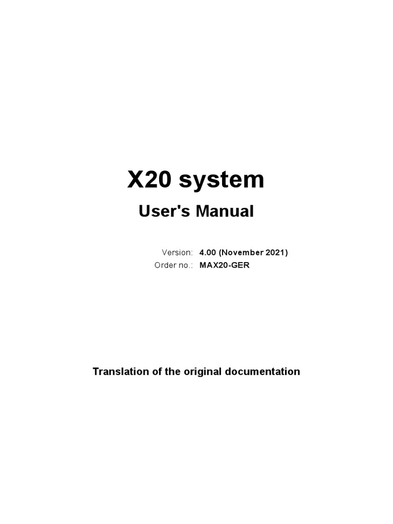 Max20-Eng V4.00 | PDF | Information | Input/Output