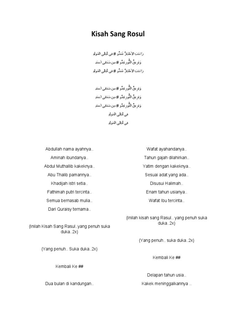 Kisah Sang Rosul | PDF