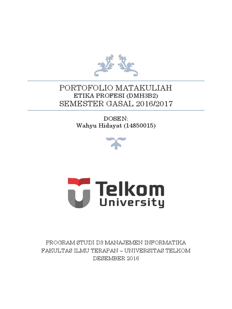 Portofolio Etika Profesi D3 MI 2016 | PDF