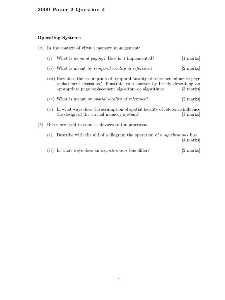 2009 Paper 2 Question 4 | PDF