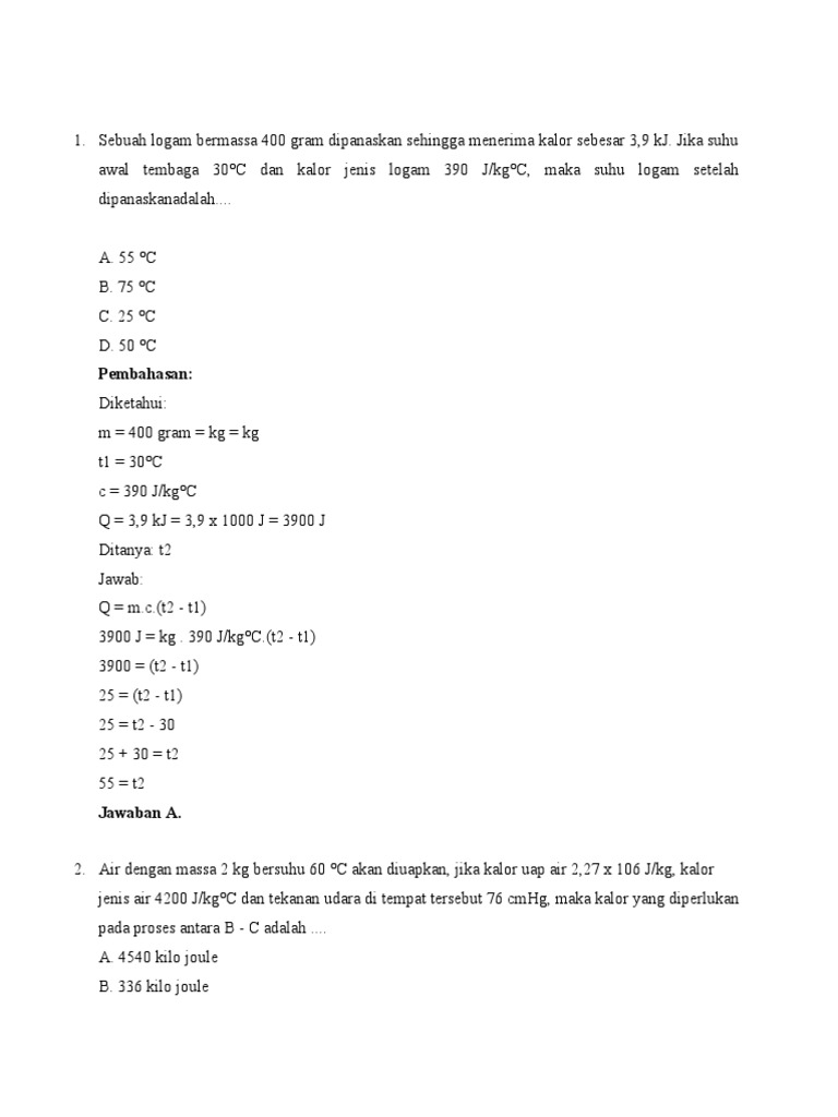 Soal dan Pembahasan Fisika dan Biologi | PDF