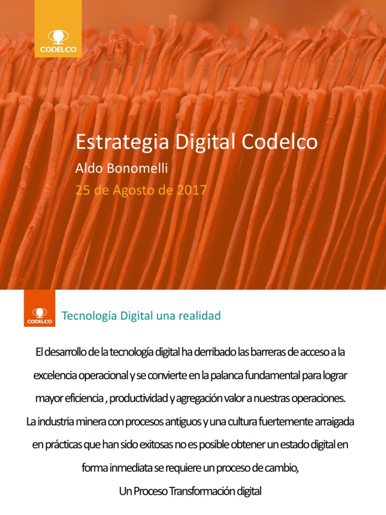 3 Aldo Bonomelli Codelco (Modulo I) | PDF | Automatización | Big Data