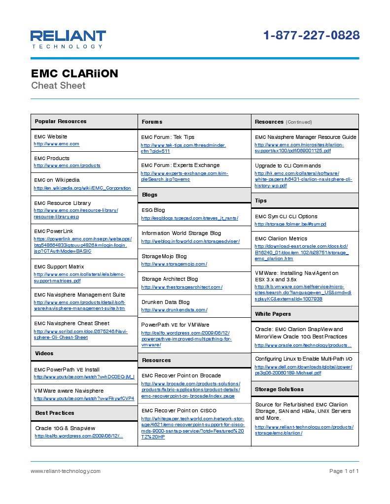 Emc Cheatsheet | PDF | V Mware | Computer Engineering